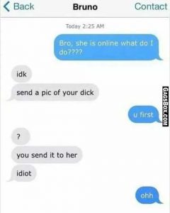 You first idiot | GagsBox